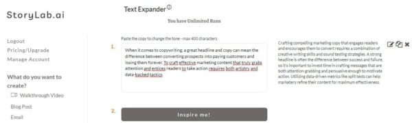 AI-Powered Text - Content - Sentence Expander [Start for Free]