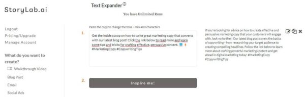 AI-Powered Text - Content - Sentence Expander [Start for Free]
