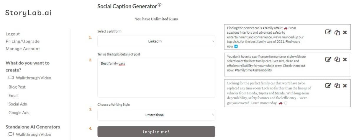 Automotive LinkedIn Content Ideas [+ LinkedIn Caption Generator]