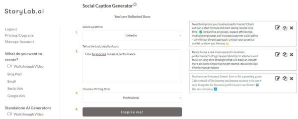 B2B LinkedIn Content Ideas [+ LinkedIn Caption Generator]