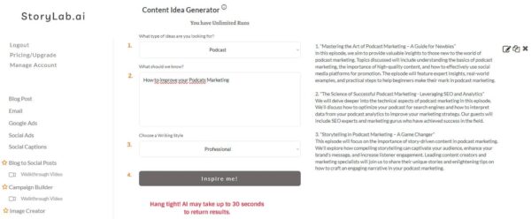 AI Podcast Idea Generator [Start for Free] Podcast Topic Generator