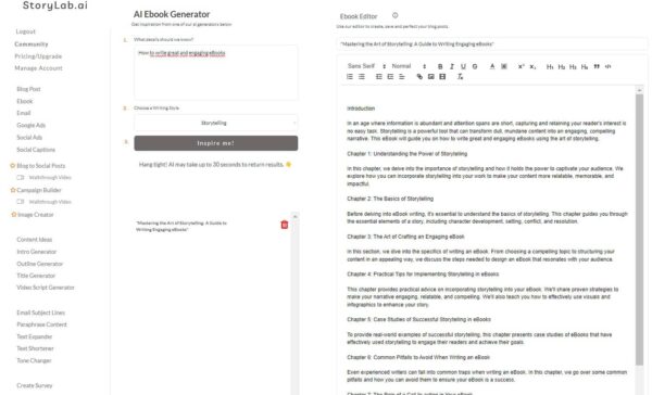 AI-Powered eBook Generator - Free AI eBook Creator