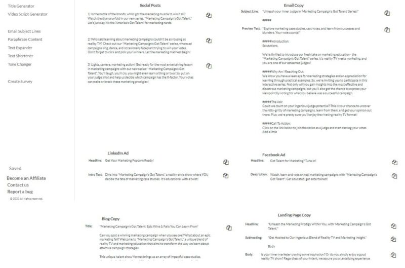 AI Campaign Builder Generator Tool - More Than Just Ad Copy!