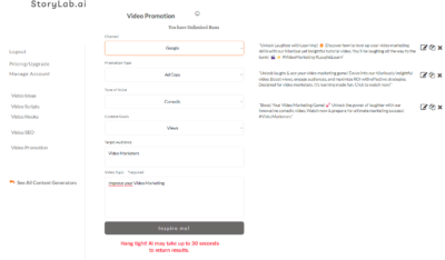 AI Video Promotion Generator - Amplify Your Reach [Start for Free]