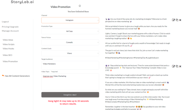 AI Video Promotion Generator - Promote Your Videos [Start Free]