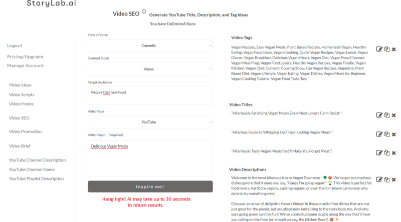 Examples of Catchy Food YouTube Video Titles [+ AI Tool]