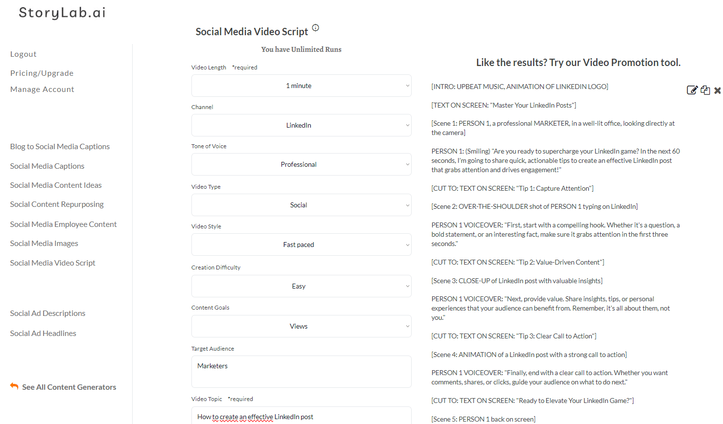 AI LinkedIn Post Generator [Start for Free]