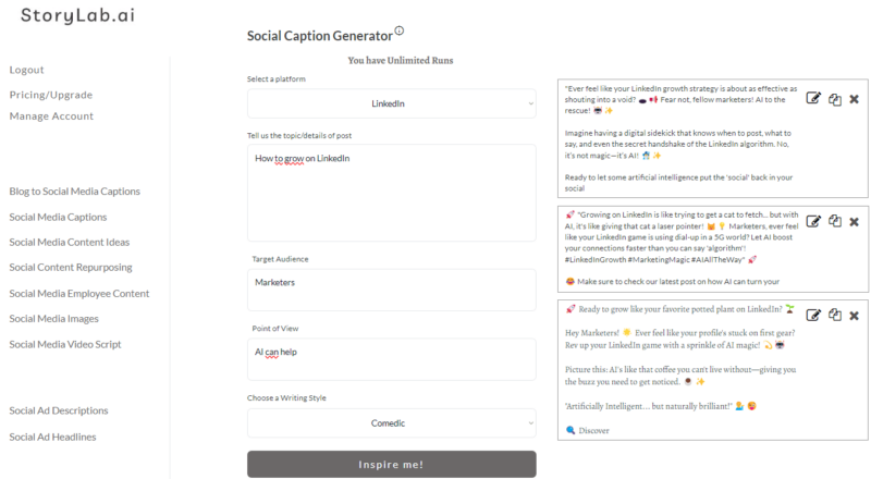 AI Social Media Post Generator [Start for Free]