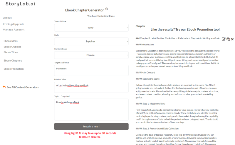 eBook Writer - Write eBooks Faster Than Ever [Start for Free]