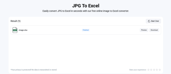 Image to Excel for E-Commerce: Product Listings to Spreadsheets