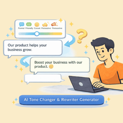 AI Tone Changer - Content Tone Rewriter Generator [Start for Free]
